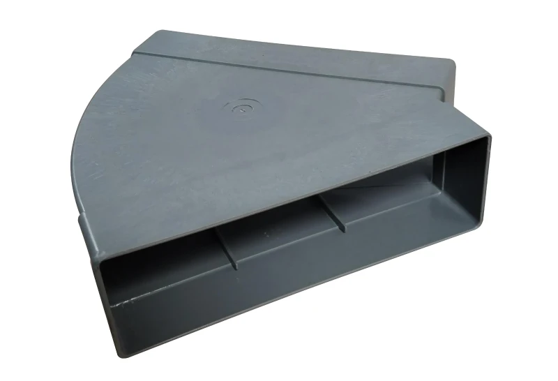 Rectangular Flat Channel Horizontal 45 Degree Bend 204 x 60mm | Vent-Axia